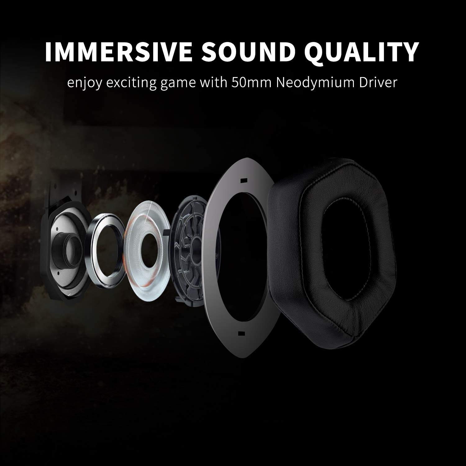 Gaming Headset, BestOff GAMV3 Stereo Wired Gaming Headphones Super Bass Over Ear Headphones with Surround Sound, LED Light and Noise Reducing Microphone,Compatibility with PS4,PC