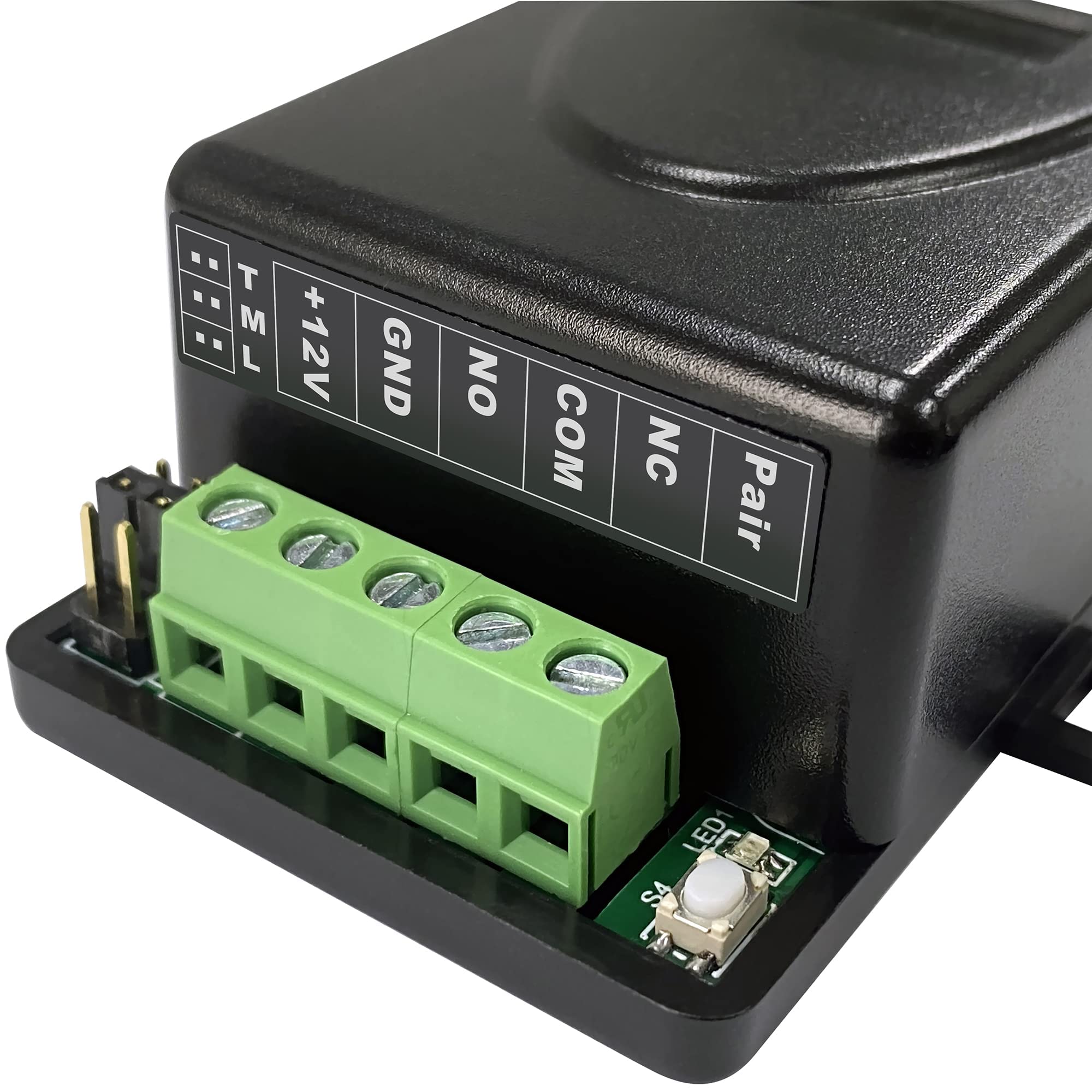 UHPPOTE 433MHz 1-Channel RF Wireless Remote Control Switch Input Voltage 12VDC for Garage Door Openers, Electirc Lock, LED Lights, etc.