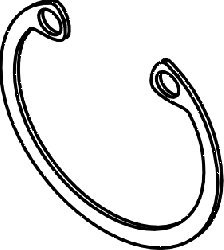 Retaining Ring (Internal) for A-dec - 10 per Package (.375" OD) ADR041