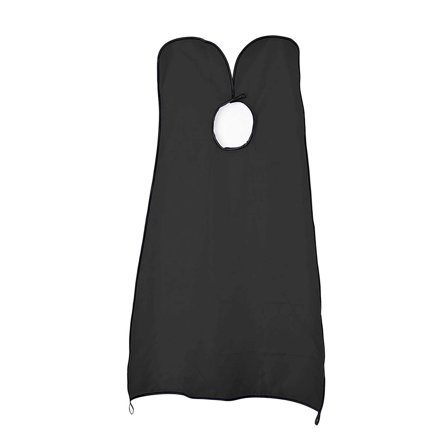 Adjustable Upgrade Beard Apron Cape for Men Shaving and Trimming with Suction Cups Grooming Beard Apron Perfect Gifts (Medium, Black)