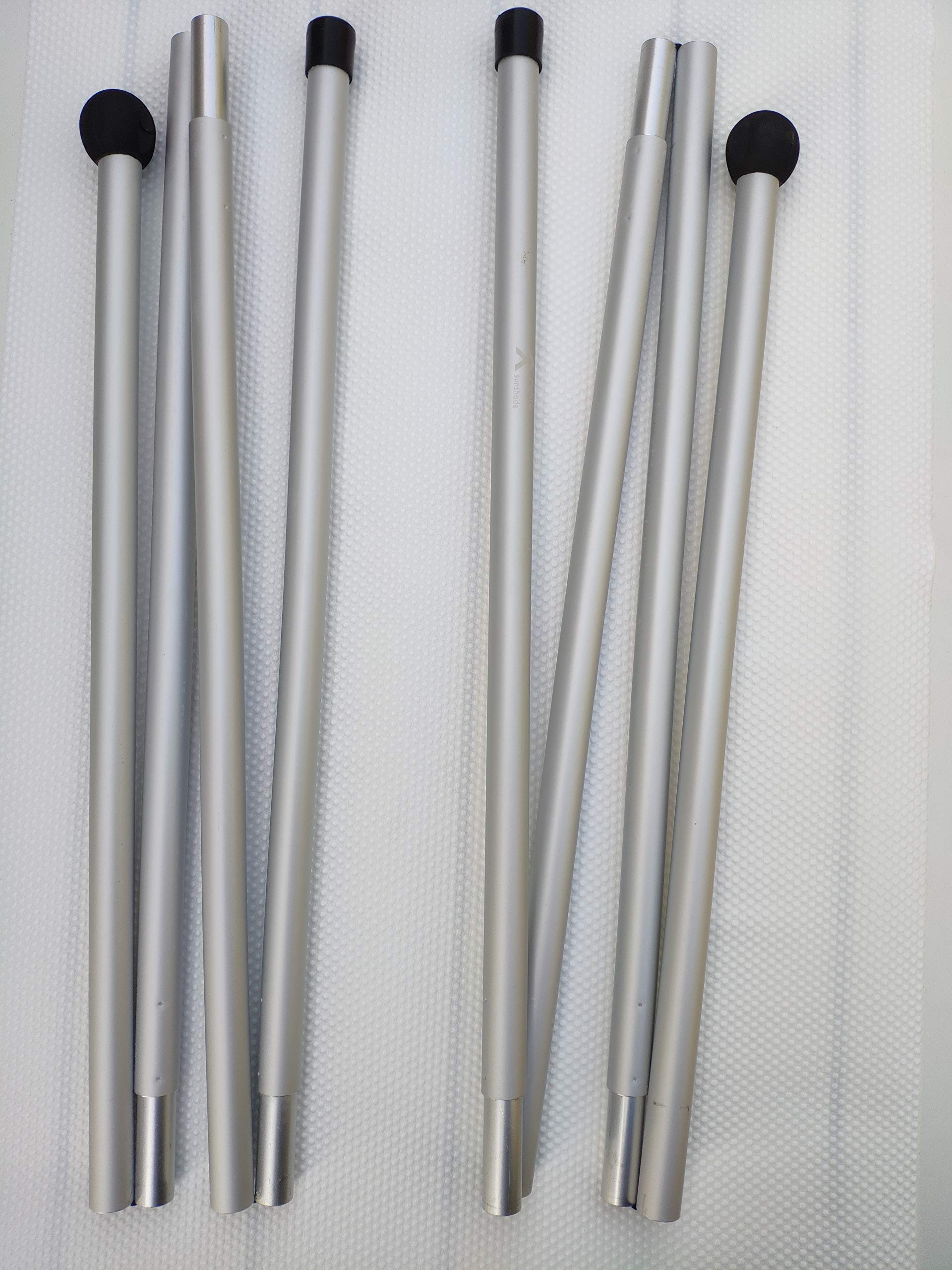 ARTIK SUNSHADE Aluminium Tent Pole Mat Silver Anodised (177cm (4parts))