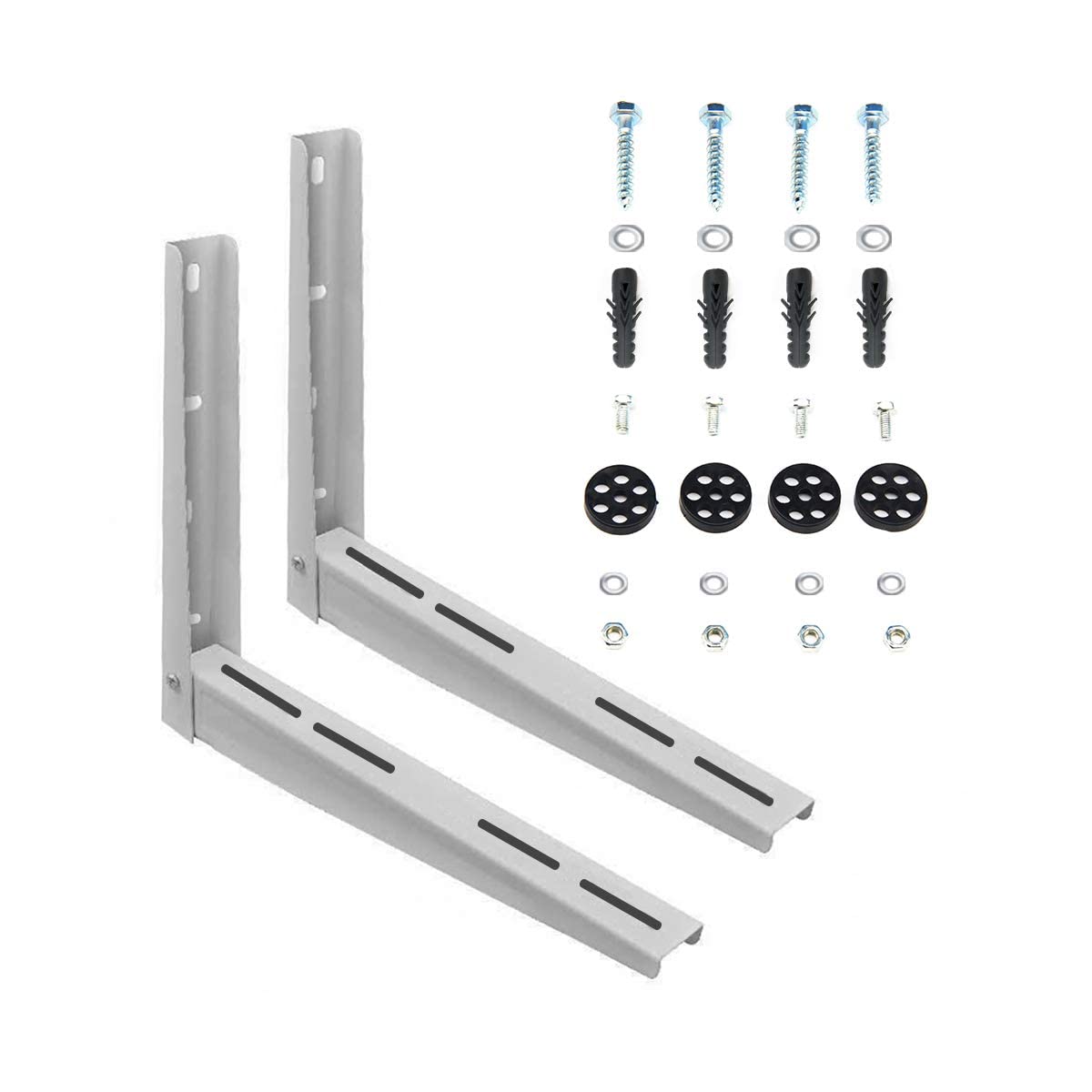 AC parts Wall Mounting Bracket for Mini Split Air Conditioner Condensing Unit,Heat Pump,1-5P, Support up to 350lbs, Universal (9000-36000 btu)