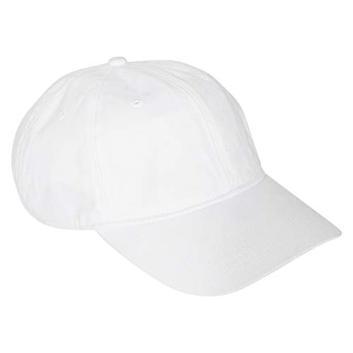 American Apparel Unisex Cotton Twill Baseball Hat, White, One Size