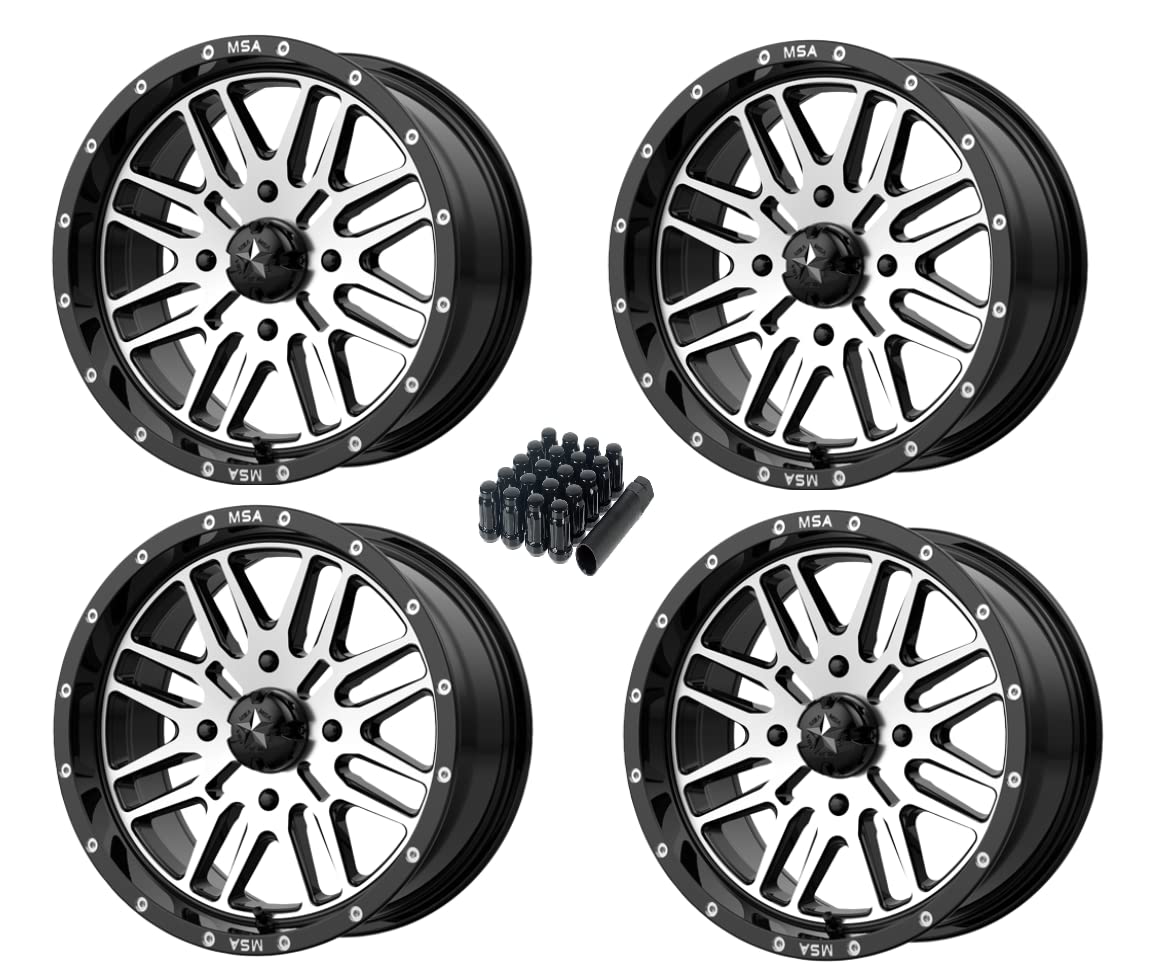 Full Set Of MSA M38 Brute 18x7 4/156 10MM Wheels