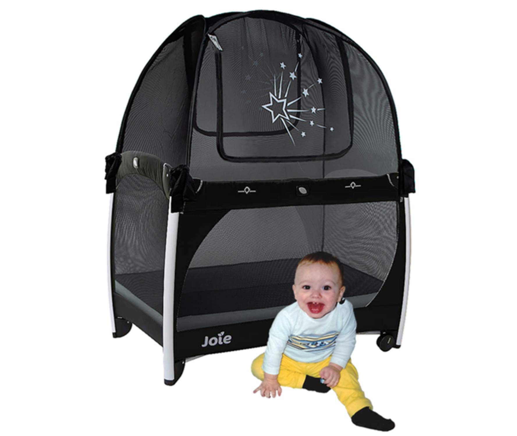 Aussie Cot Net Twin Pack - Pack n Play Travel Tent to Keep Baby from Climbing Out - Portable Ready to use on Vacation - Nursery Mini Crib Tent Canopy Netting Cover