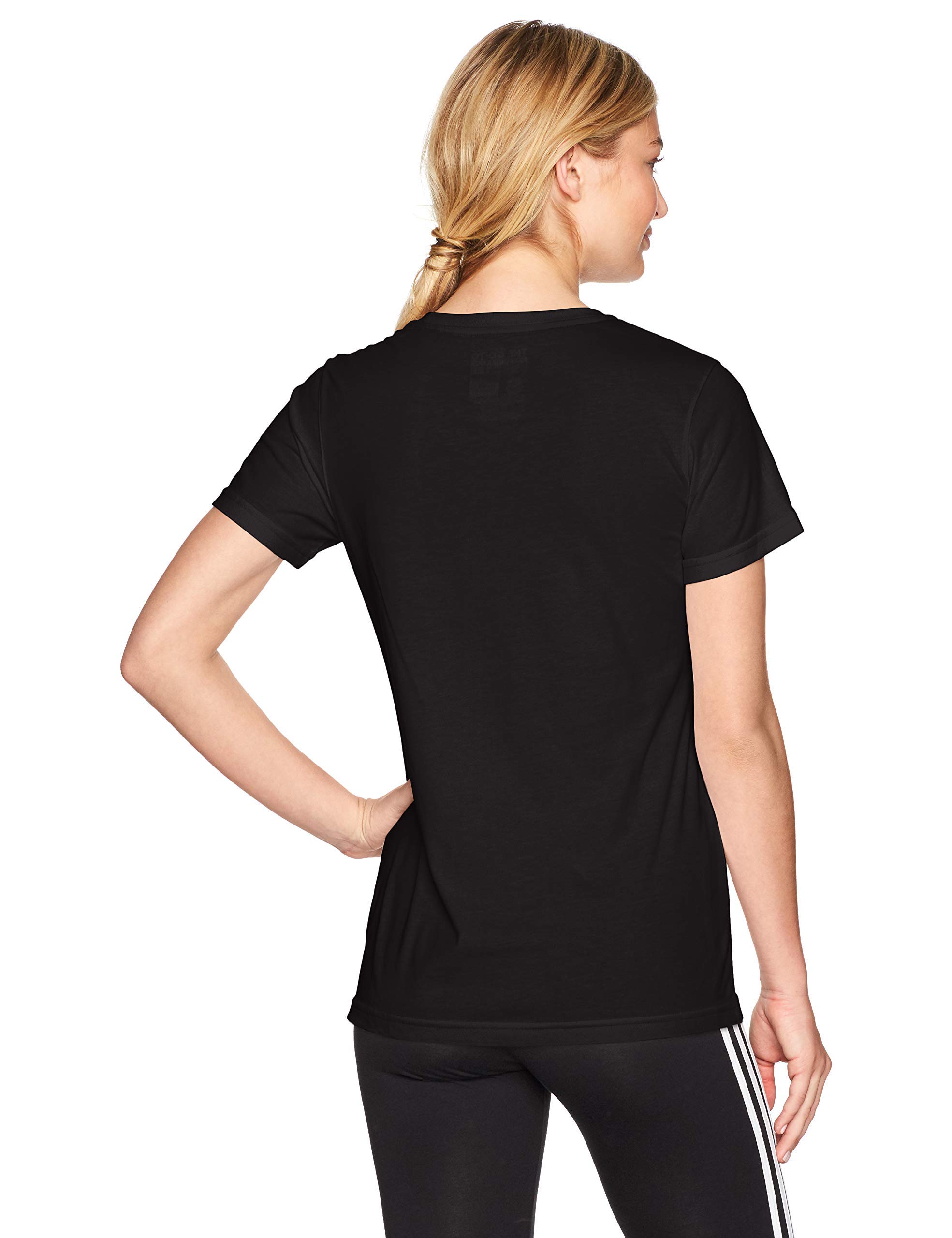 adidas womens Badge of Sport Graphic Tee Black Large