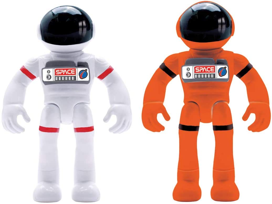 Astro Venture Spaceship Rocket Toy Playset with 2 Astronauts and Rover Vehicle - Lights and Sound Effects, Plus Carrying Handle for Blasting to The Moon and Flying Back - Play and Explore Space Toys