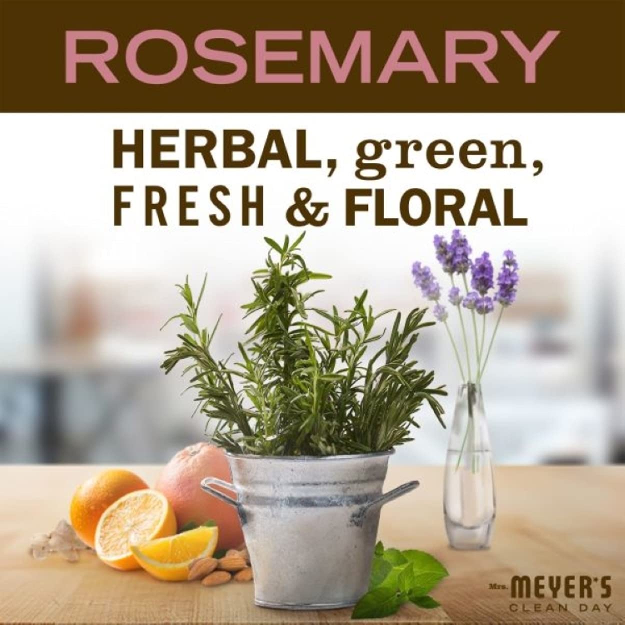 Mrs. Meyer's Clean Day Liquid Hand Soap, Rosemary Scent, 12.5 OZ (Pack of 3)