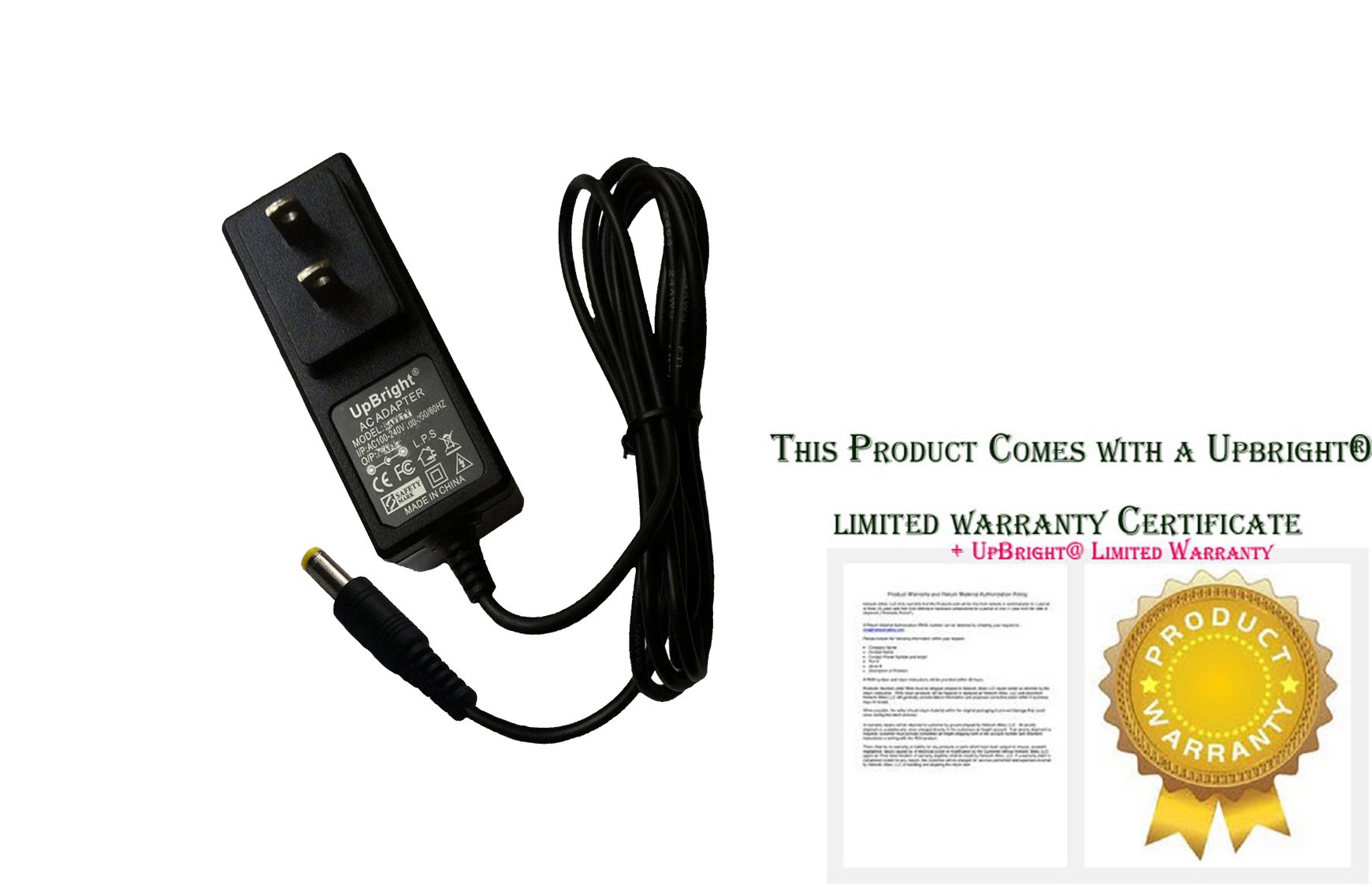 UpBright 9V AC/DC Adapter Compatible with Sennheiser TR116 RS175 TR175 RS185 TR185 RS195 TR195 RS165 TR165 Headphone Transmitter RS 175 TR 116 185 195 165 SA103K-09 NT9-3A 543257 Power Supply Charger