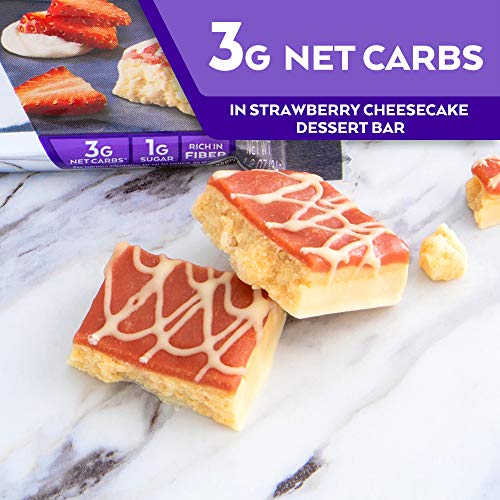 Atkins Endulge Treat Strawberry Cheesecake Dessert Bar, 6 Ounce, 5 Count (Pack of 1)