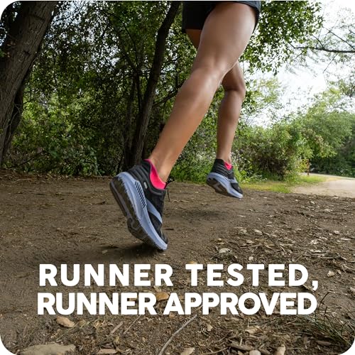 Balega Silver Compression Fit Performance No Show Athletic Running Socks for Men and Women (1 Pair), Pinkberry/Denim, Medium