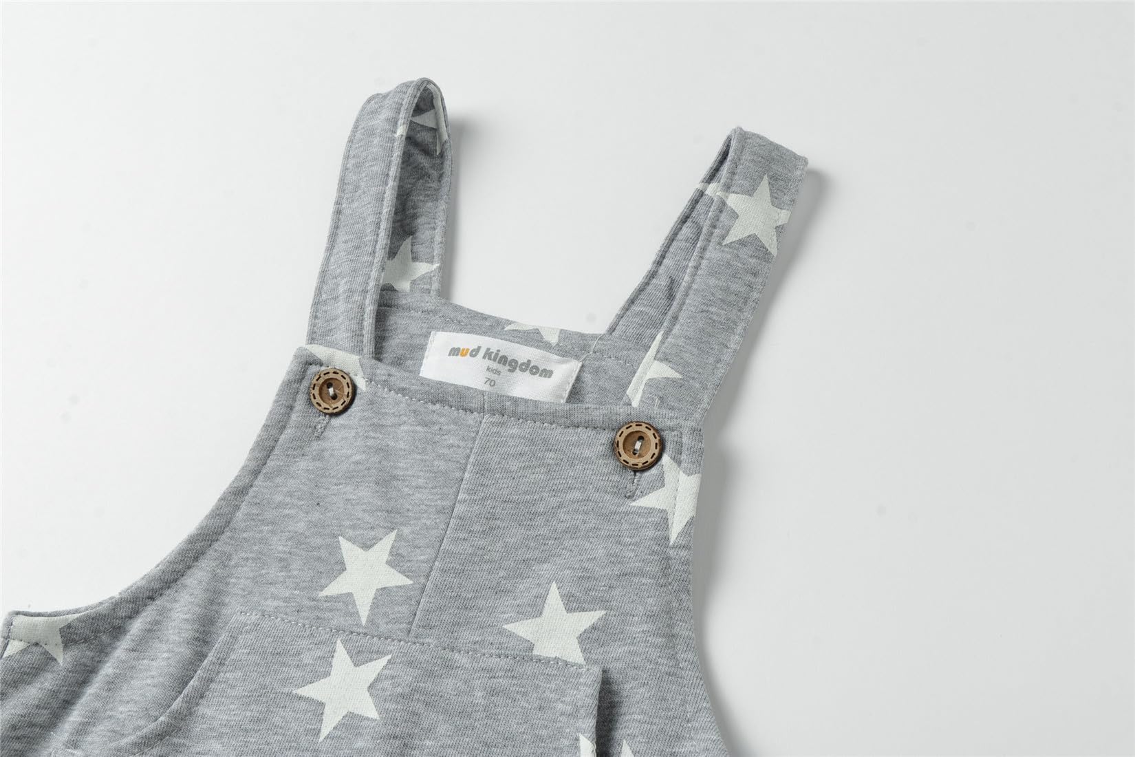 Mud Kingdom Baby Boys Overalls Cute Star 18-24 Months Gray