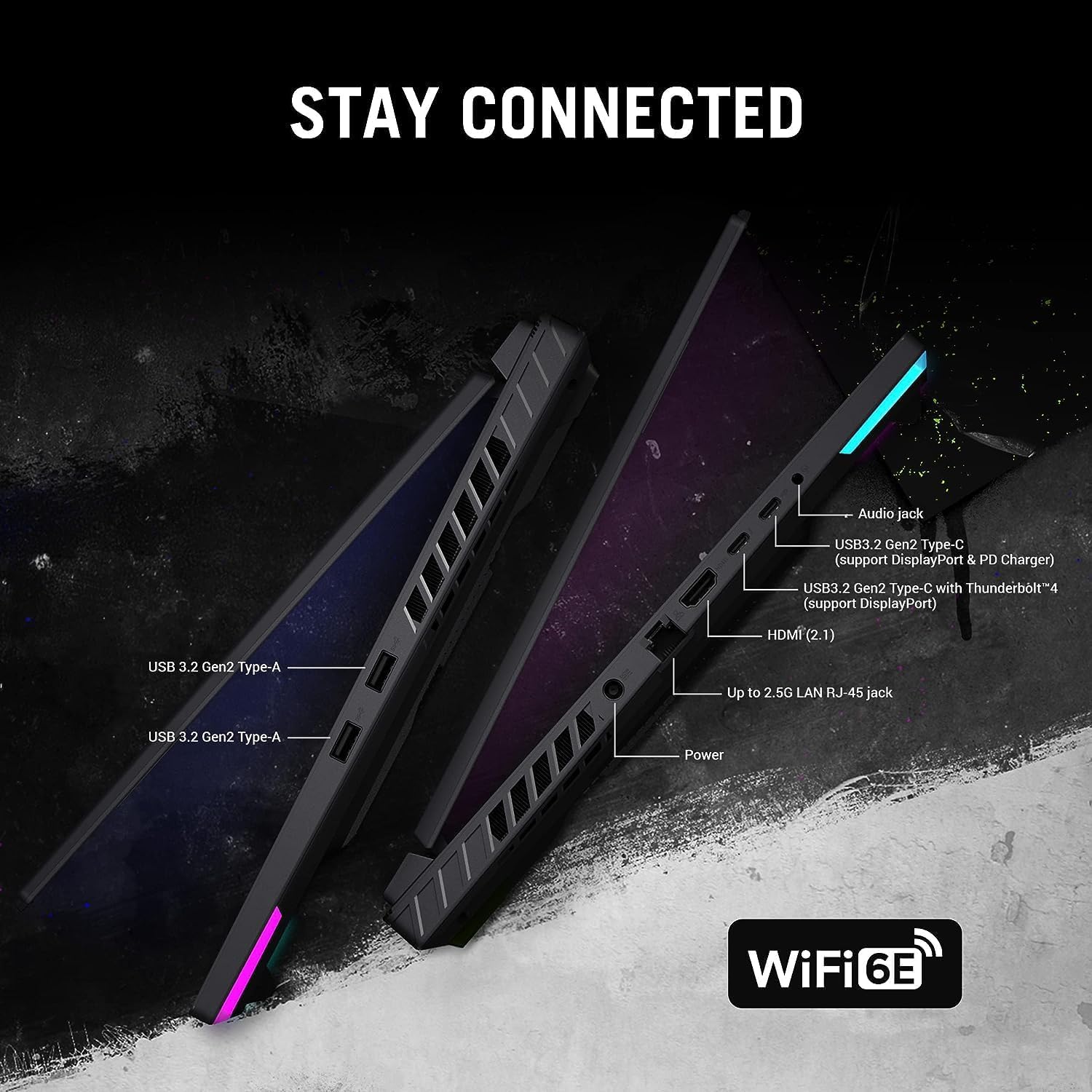 ASUS 2023 Newest ROG Strix G16 Gaming Laptop, 16" FHD 165Hz Display, Intel Core i9-13650HX Processor (14 core), GeForce RTX 4090, 64GB DDR5 RAM, 1TB SSD, Windows 11 Home, with Webcam Cover