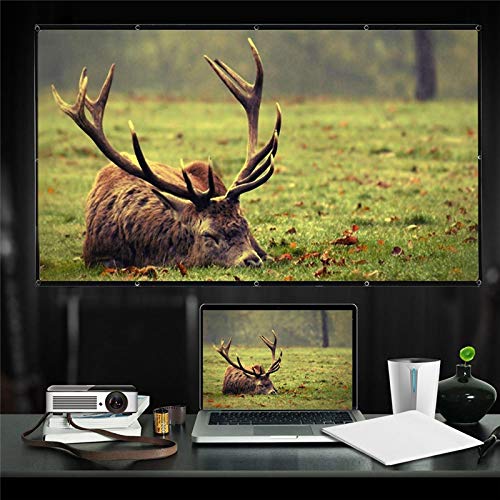 APAINI 80/100/120/150 Inch Portable Projector Screen 16:9 Projection Screen Foldable Thick Durable for Outdoor Home Theater (Size : 60 inch)