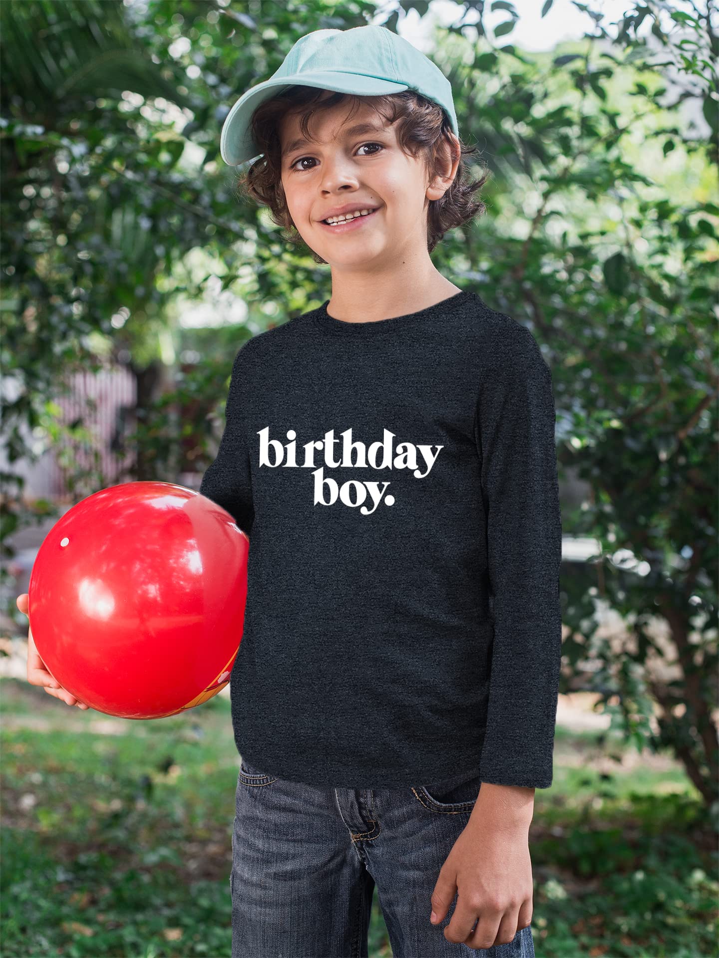 Birthday boy Shirt Toddler Outfit its My Year Old First 1st 2nd 3rd 4th 5th Tshirt (12 Months, Charcoal Black - Long Sleeve)
