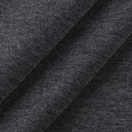 finess Womens Ladies Blouse T Shirt Tops Long Sleeve Solid Irregular Hem Loose Casual Sweatshirt Pullover Tunic Fall Clothes M-XXL (Gray, XL)