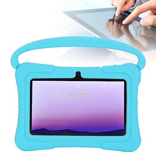 Airshi Kids Tablet, Support Up to 128GB Memory Card Children Tablet 7in Portable Quad Core Dual Camera for Home (US Plug)