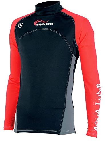 Aqua Lung Long Sleeve Rash Guard Red Night Mens, Large
