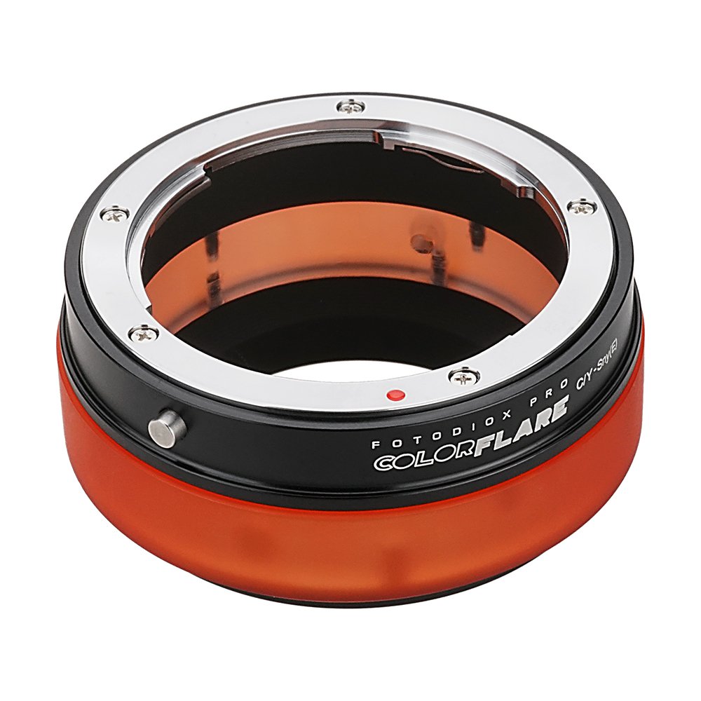 ArtFX ColorFlare Adapter for Contax/Yashica (CY) SLR Lens to Sony Alpha E-Mount Mirrorless Camera Body - Light Leak/Flare Inducing Adapter from Fotodiox Pro