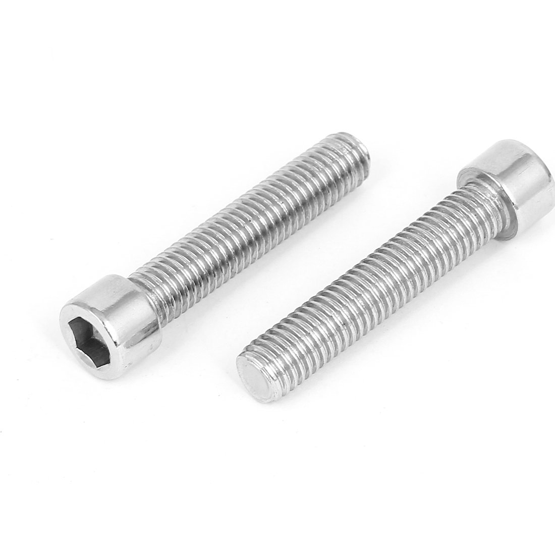 uxcell M10x50mm Stainless Steel Hex Socket Head Cap Screws Bolts DIN 912 5pcs