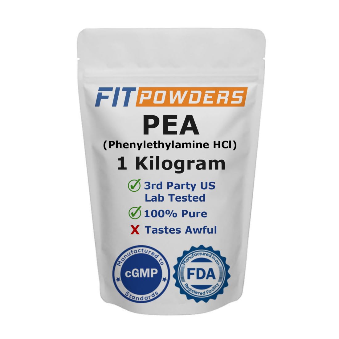 Beta Phenylethylamine HCl Pea Powder (Phenethylamine), Phenylethylamine Powder for Serotonin, Dopamine, and Energy Boost