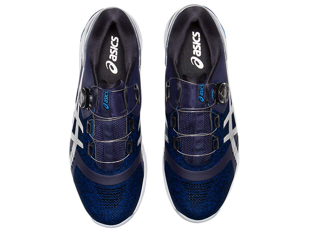 ASICS Men's GEL-Course Duo Boa Golf Shoes, 11.5, PEACOAT/PURE Silver