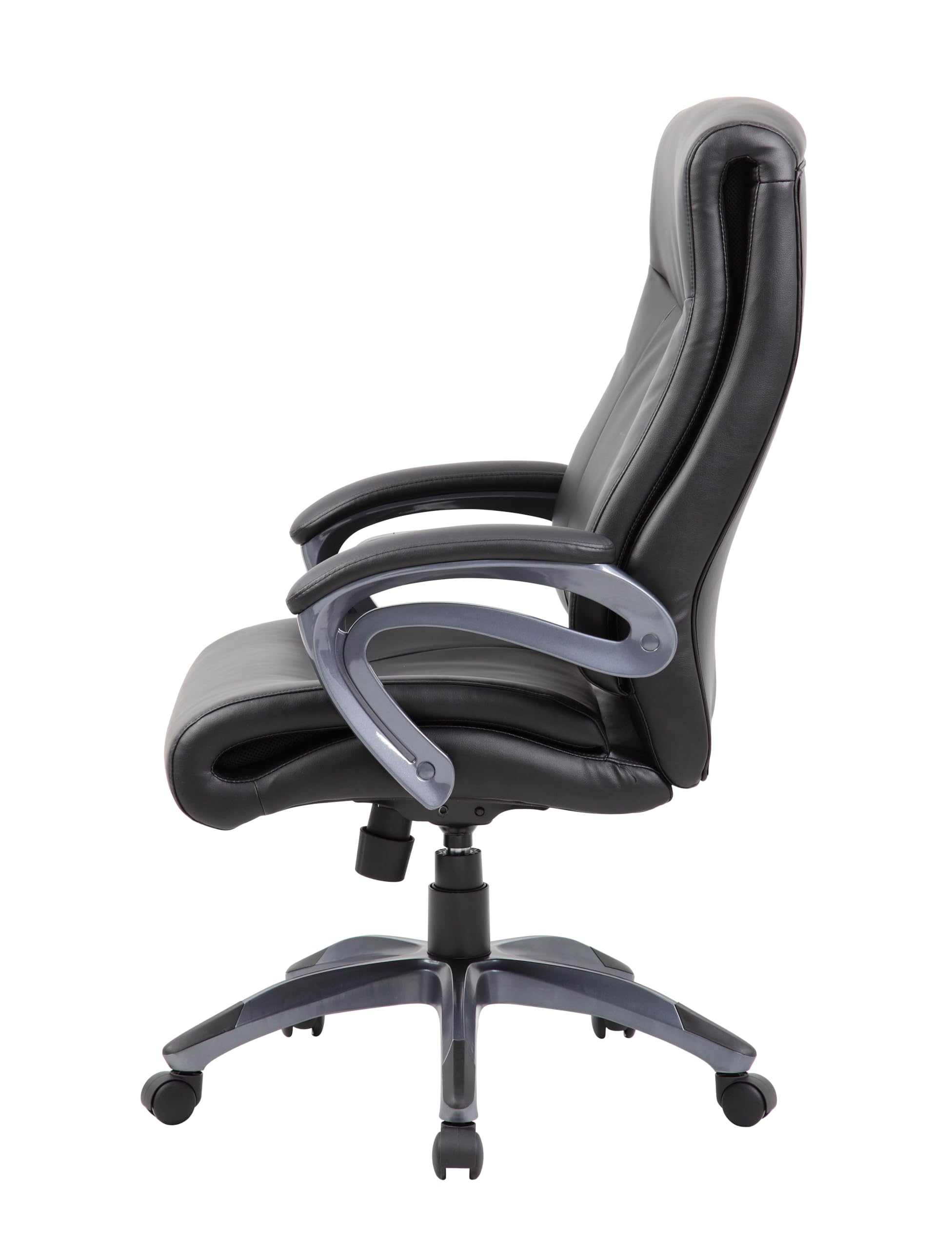 Boss Office Products Boss Double Layer Executive Chair, Black (B8661)