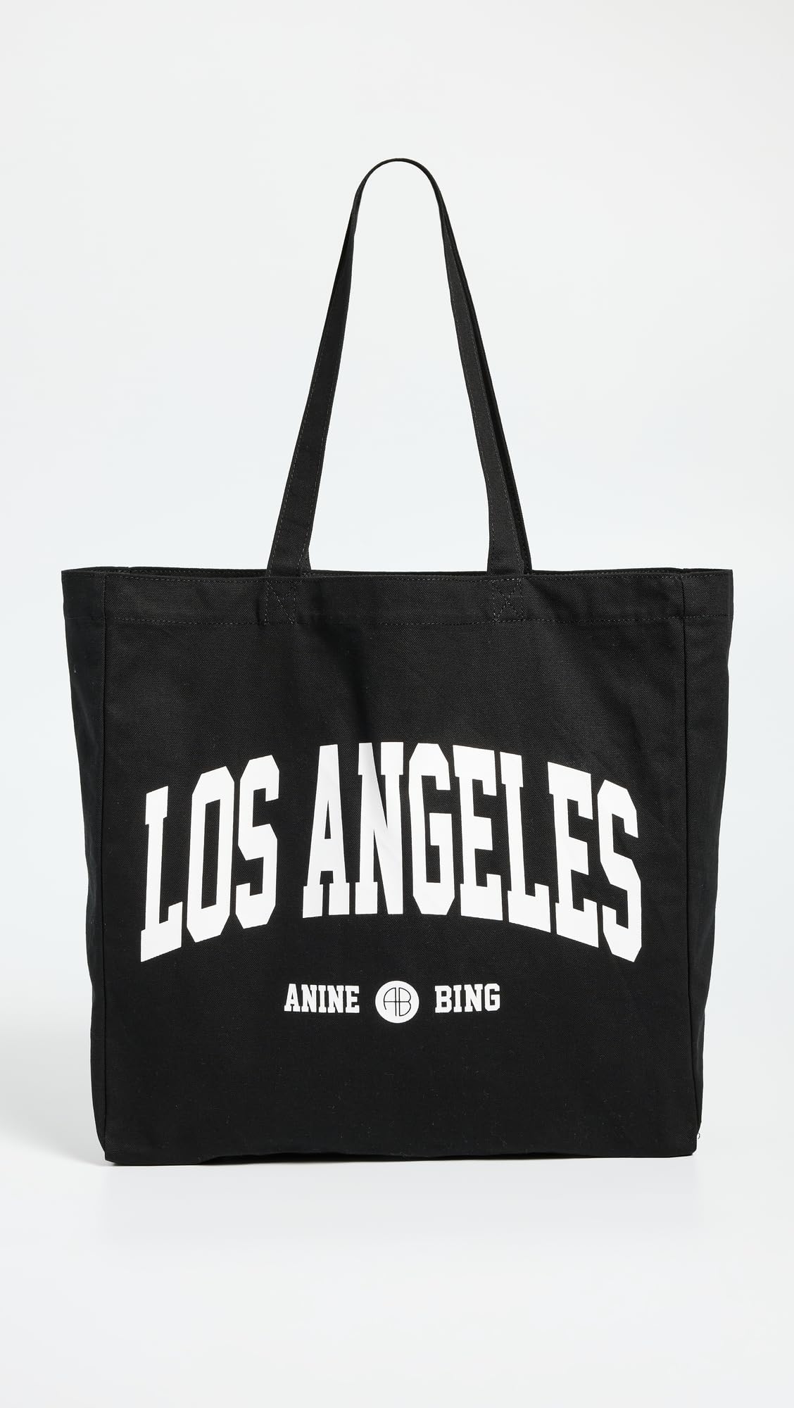 ANINE BING Women's Remy Canvas Tote, Black, One Size