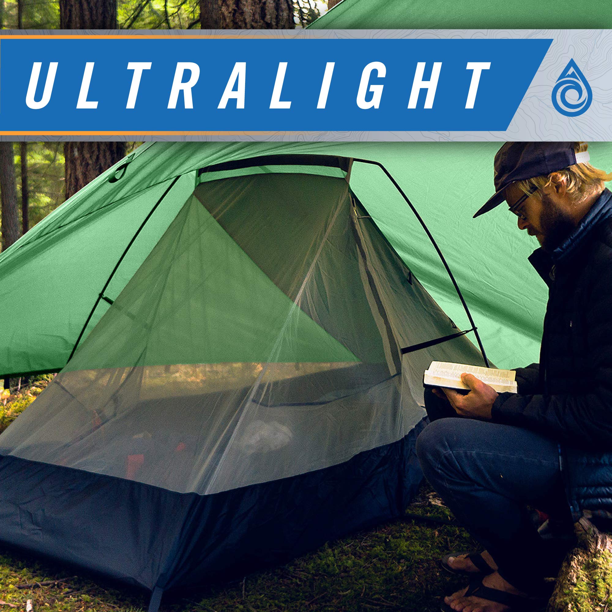 Aqua Quest WEST Coast Bivvy Tent, Mosquito Bug Net Mesh for Backpacking, Trekking, Hunting, Climbing