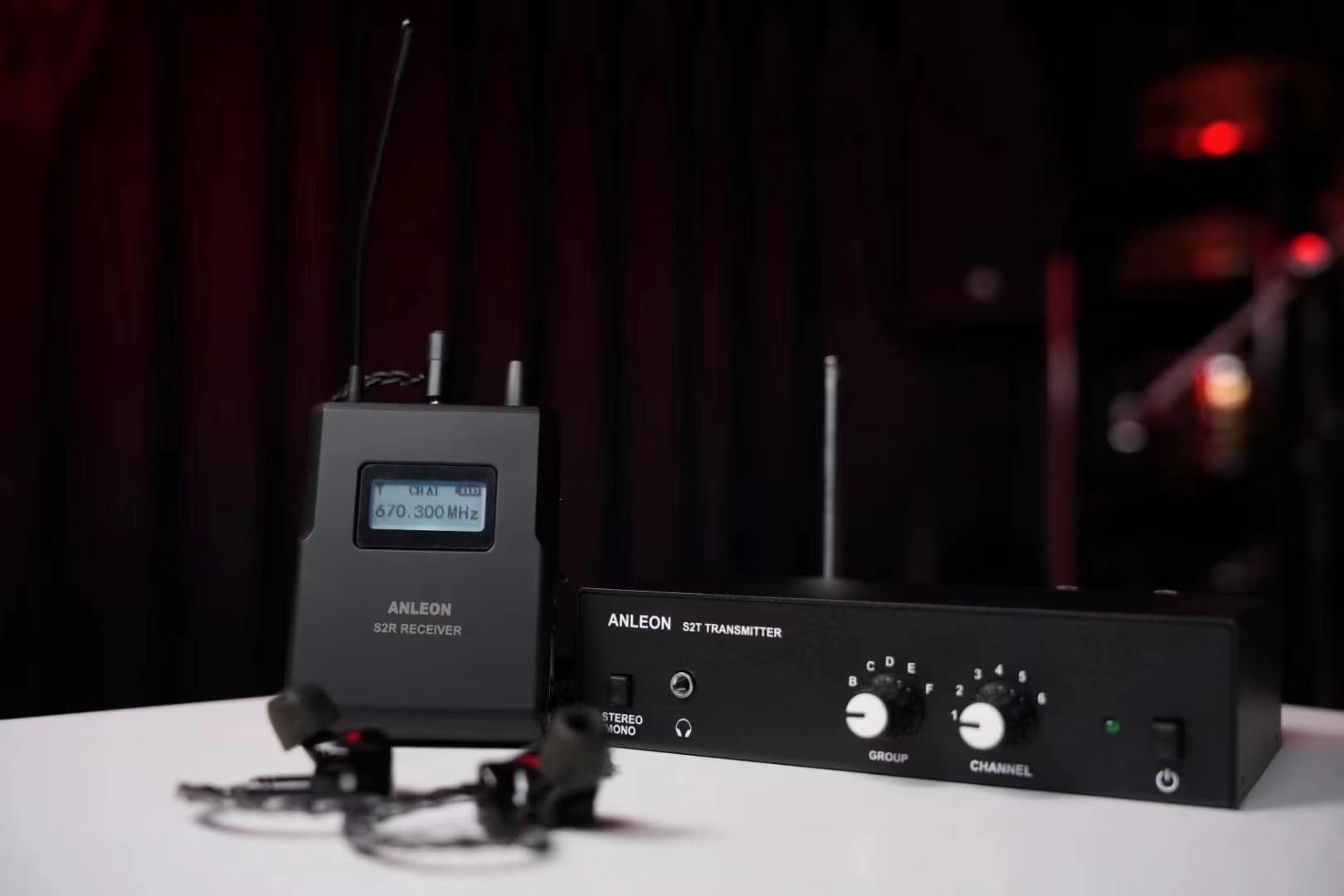 ANLEON S2 Wireless In-ear Monitor System UHF (561-568MHz, Transmitter and Receiver)