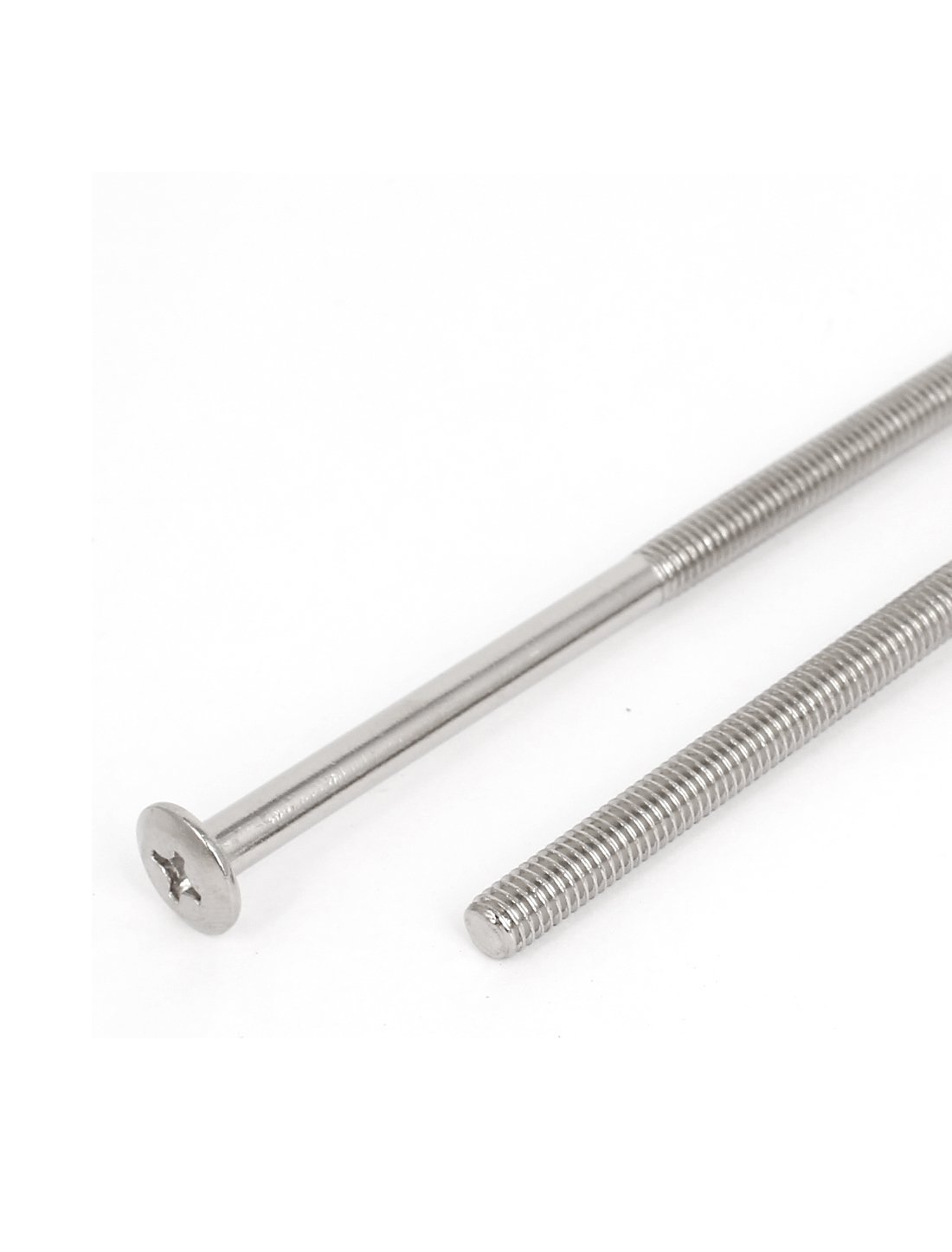 uxcell M6x110mm Male Thread Phillips Flat Head Bolt Screw Suitable for Double Bed Furniture TV Rack Wall Hanging 10pcs