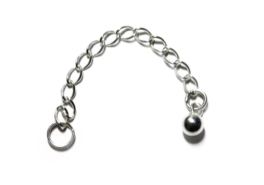 apop nyc 925 Sterling Silver Chain Extender for Necklaces 2 inch [Jewelry]