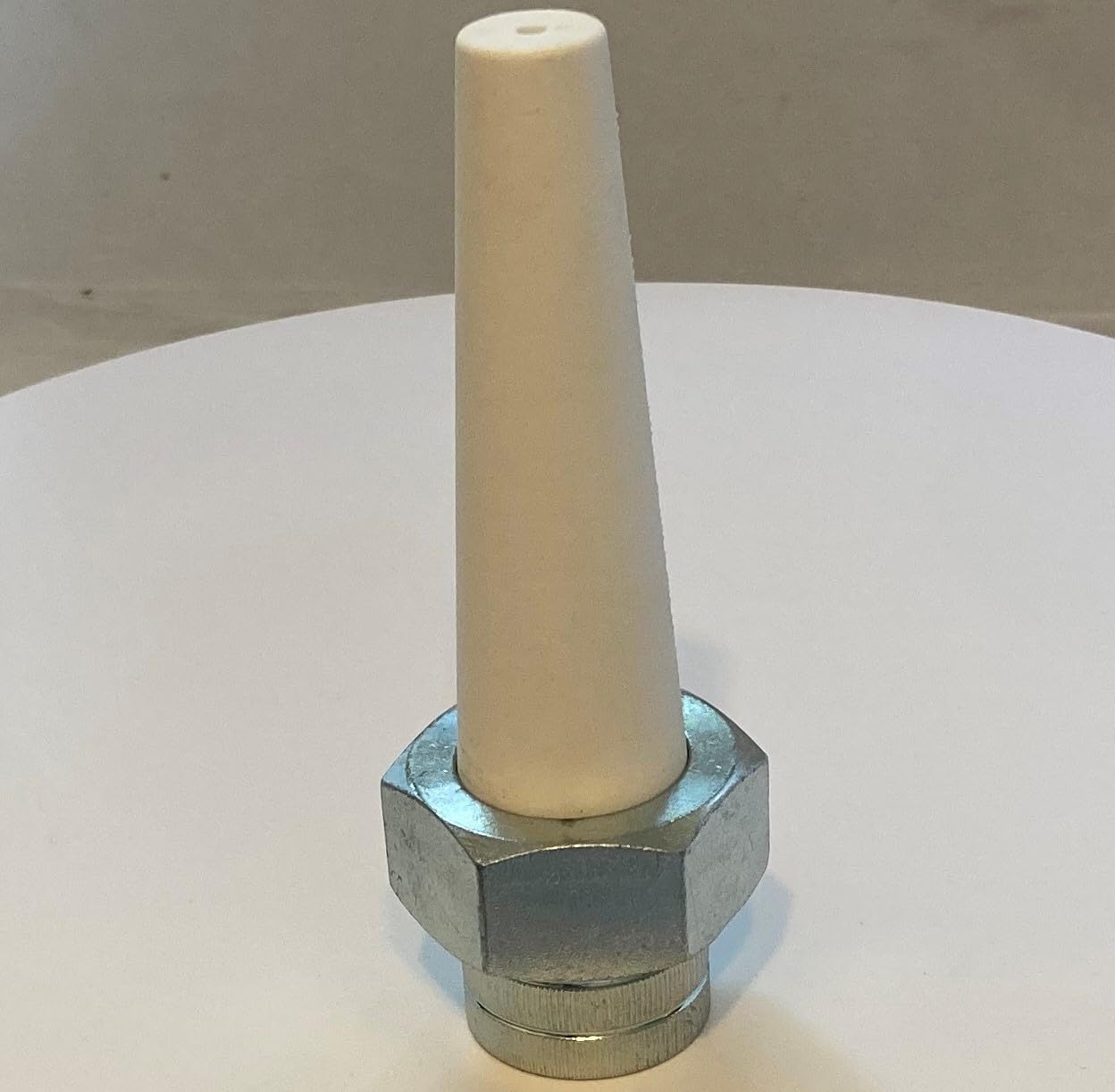 Large Type 1 Ceramic Sandblaster Nozzle with Female Threads: C1 (1/8" ID) Nozzle Tip, Steel Holder with Female Thread Connection- Longer-Lasting Professional Abrasive Blasting Nozzle Tip Replacement