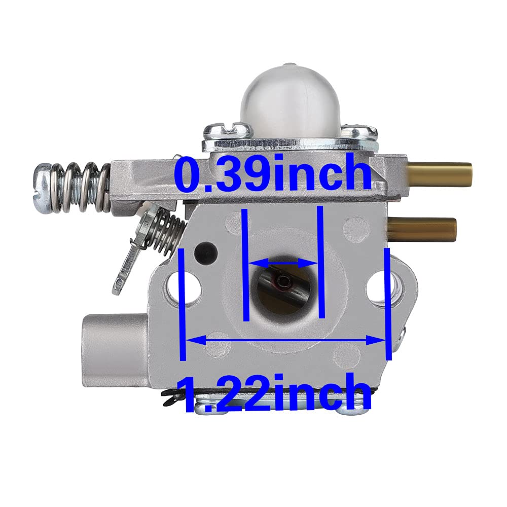 Anzac SRM2400 Carburetor for Echo GT-2400 SRM-2400 SRM-2410 PE-2400 PPT-2400 PP-1250 SRS-2400 TT-24 SHC-2401 HCA-2400 Trimmer Replace WT-424 12300052133