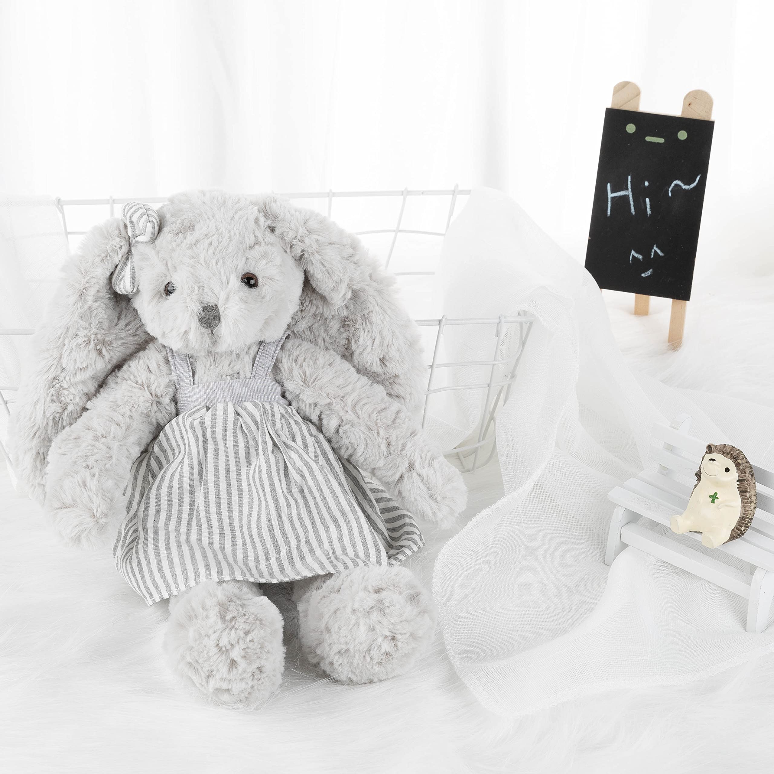 MUOVE Rabbit Stuffed Animal, 12 Inch Polly Rabbit, for Boys and Girls, Girlfriend