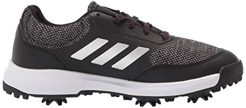 adidas womens W Tech Response 2.0 Golf Shoe, Black/Silver/Grey, 7.5 US