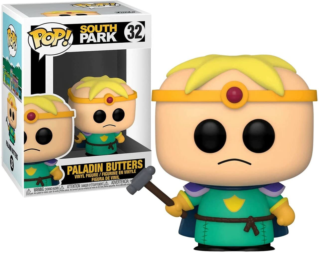 Funko POP South Park: Stick of Truth - Paladin Butters Pop! Vinyl Figure (Bundled with Compatible Pop Box Protector Case), Multicolored, 3.75 inches