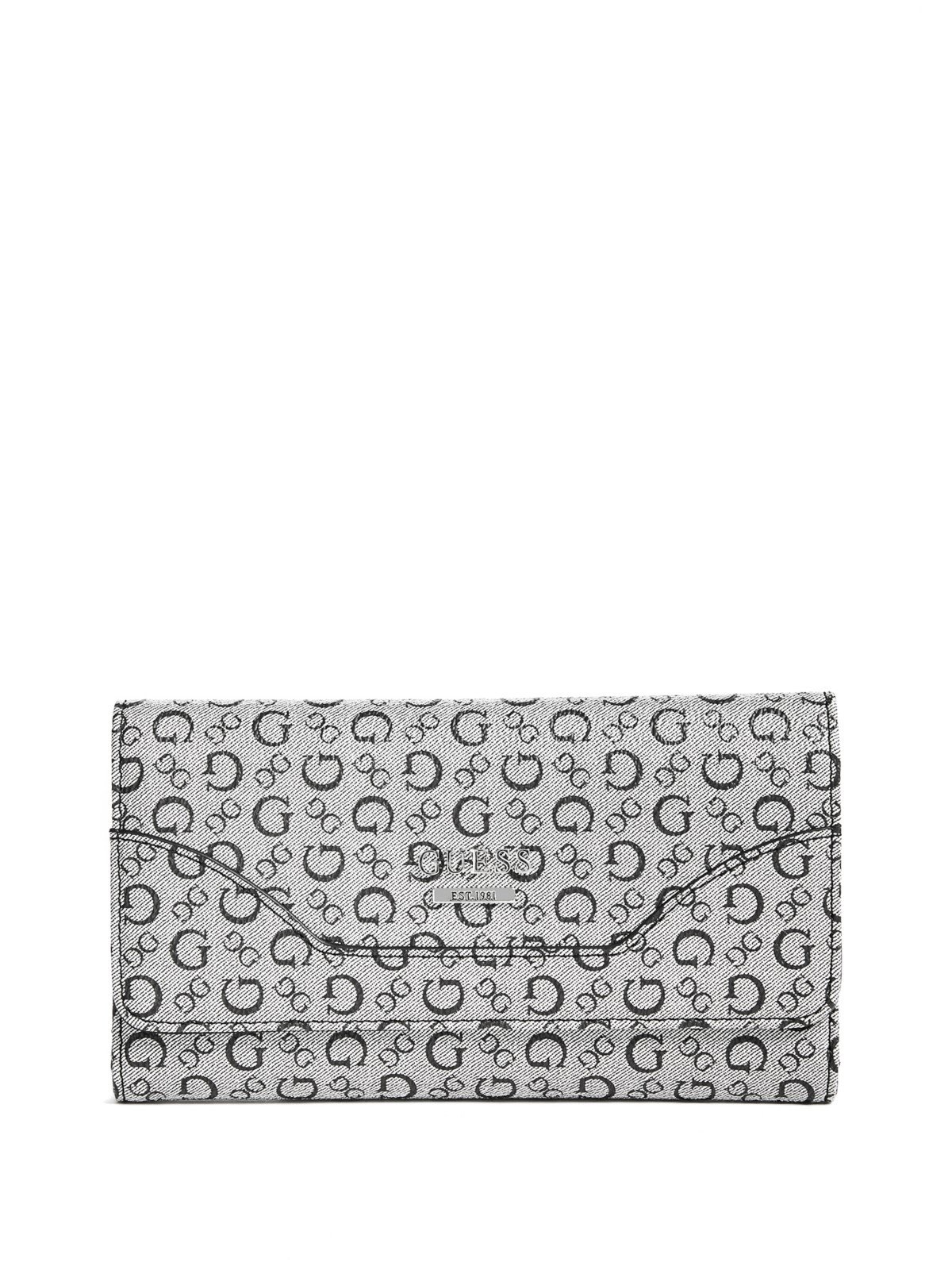 GUESS Factory Sereba Pebbled Logo Slim Wallet
