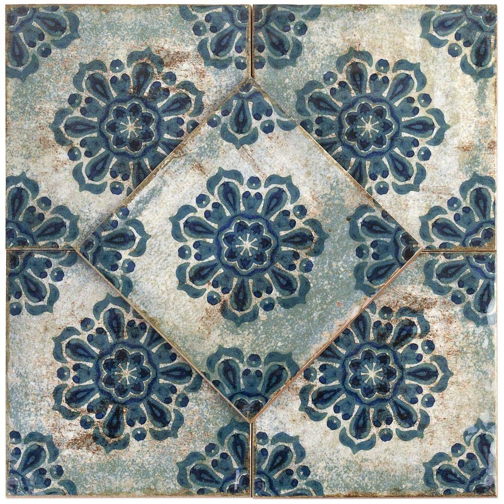 Angela Harris Vechio Decor Polished Ceramic Wall Tile Sample