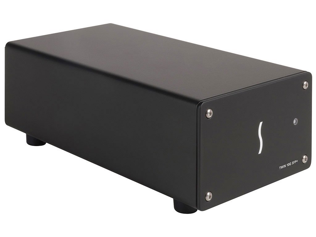 SoNNeT Twin 10G SFP+ Thunderbolt 3 to Dual 10 Gigabit Ethernet Adapter (SFP+s Sold Separately)