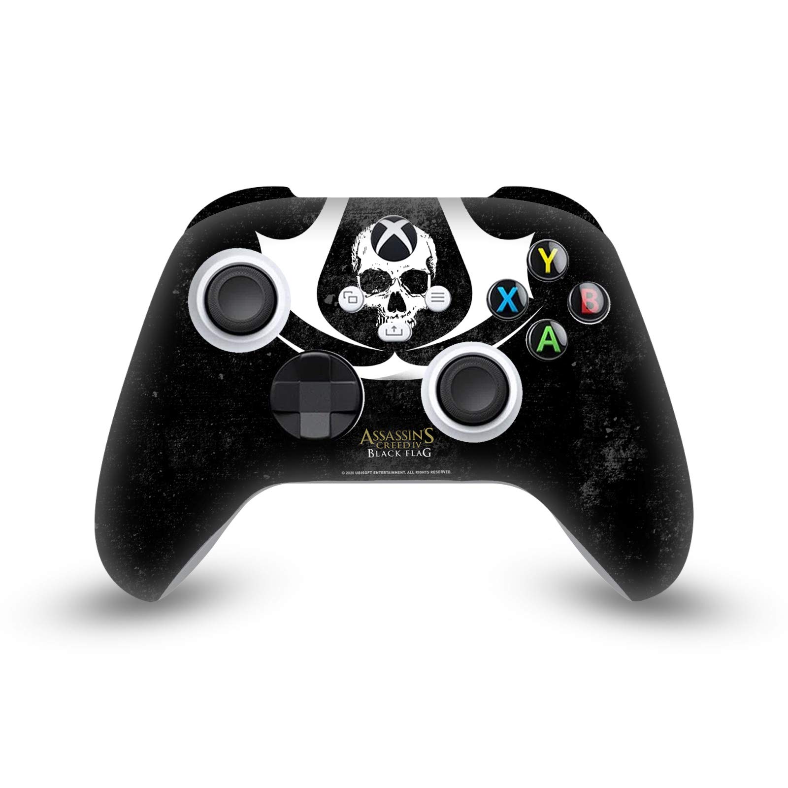 Head Case Designs Officially Licensed Assassin's Creed Grunge Black Flag Logos Vinyl Sticker Gaming Skin Decal Cover Compatible With Xbox Series X/S Controller