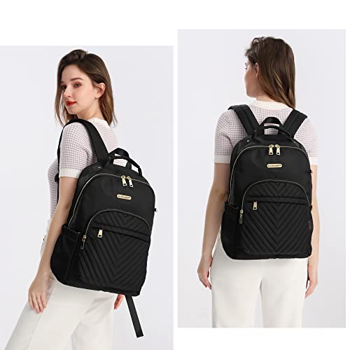 ALLYOUGER Fashionable Waterproof Women's Backpack, Suitable for Middle and High School Students and College Students, Accommodates 14-inch Laptop, a Must-Have for Traveling