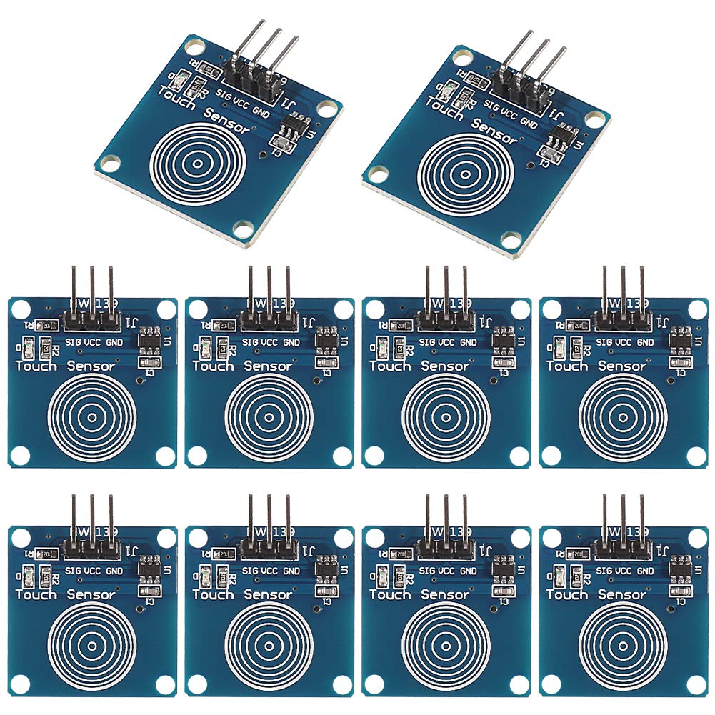 ALMOCN 10PCS TTP223B Digital Touch Switch Module Capacitive Sensor Switch DIY DC 2~5.5V for Arduino Raspberry Pi