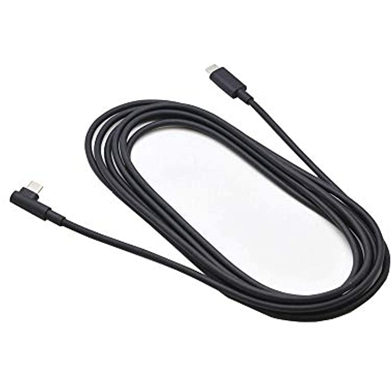 Angled USB-C Charging Cable Cord for Oculus Quest, LERESON USB-C to USB-C Power Cable 10FT/3M Ultra-Soft for Oculus Quest (Not Work with Oculus Link)