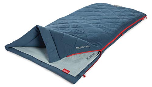 Coleman All-Weather Multi-Layer Sleeping Bag, 3 Versatile Layers for Temperatures Ranging from 0°F to 60°F, Includes No-Snag Zipper, Easy Packing, and Heat Insulation