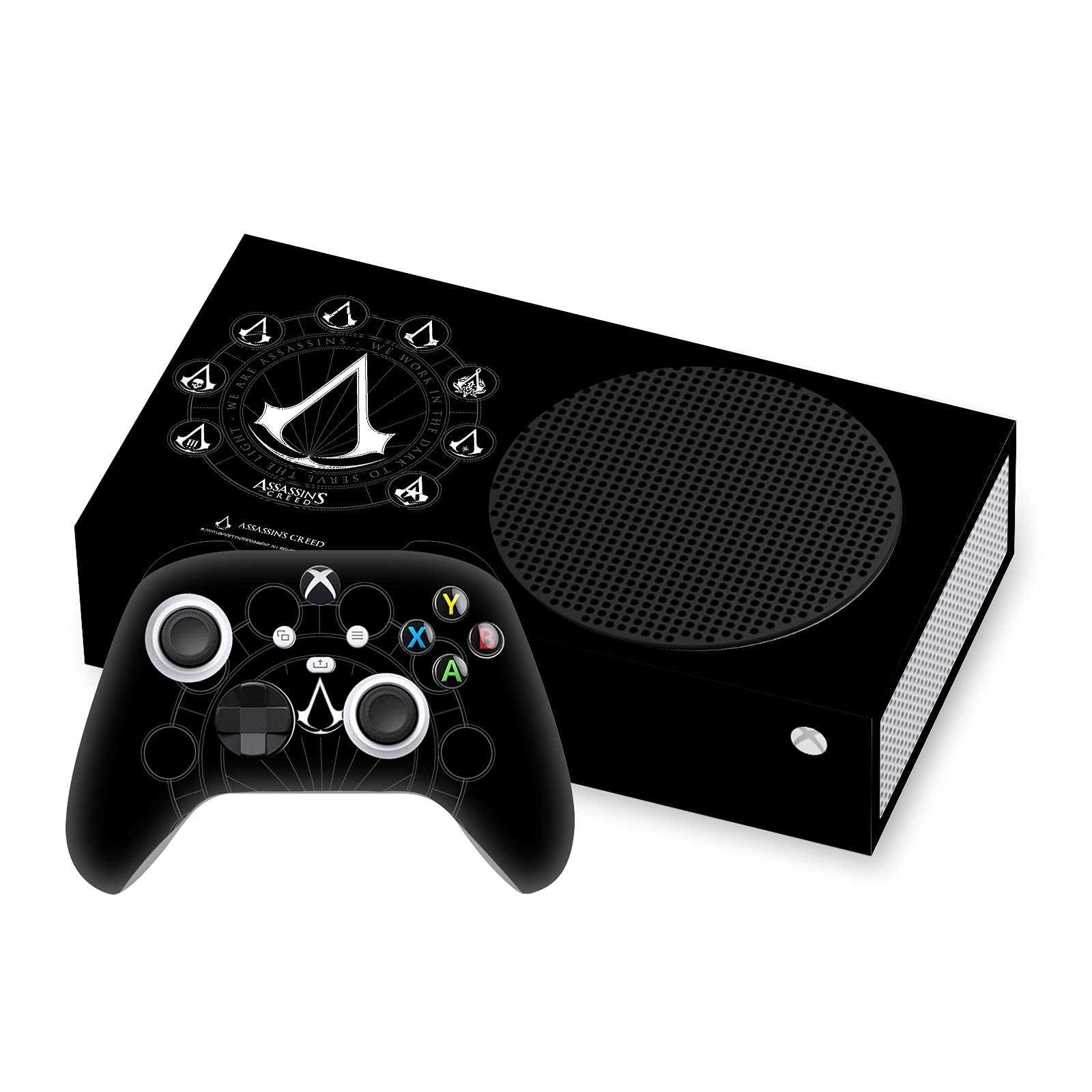 Head Case Designs Officially Licensed Assassin's Creed Crests Legacy Logo Vinyl Sticker Gaming Skin Decal Cover Compatible With Xbox Series S Console and Controller Bundle
