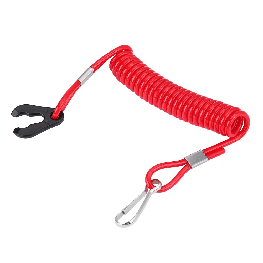 Aramox Boat Engine Motor Kill Stop Switch, Outboard Engine Ignition Emergency Kill Stop Switch Key Lanyard Rope Clip (for Yamaha All Series) (Boat Engine Motor Kill Stop Switch)