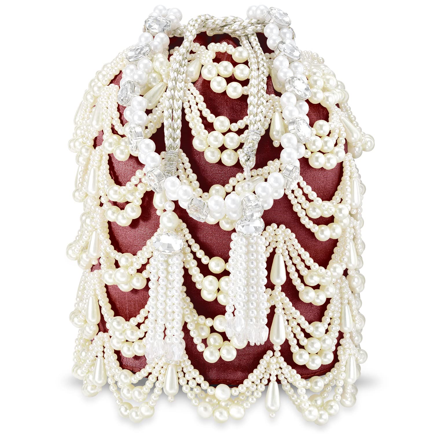 Aheli Indian Potli Bags Gift for Women Evening Bag Clutch Ethnic Bride Purse with Drawstring