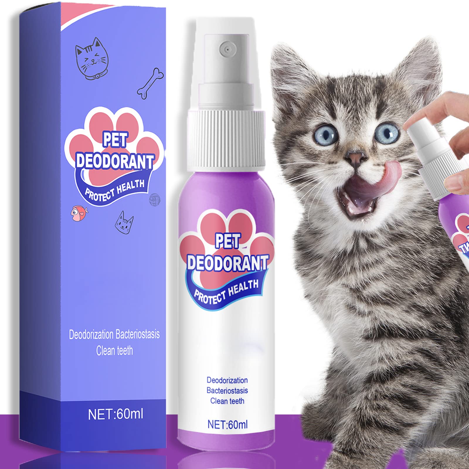 Petry Oral Spray - Petry Teeth Cleaning Spray for Dogs & Cats, Pet Breath Freshener Spray Care Cleaner, Pet Bad Breath Treatment (1 Pc)