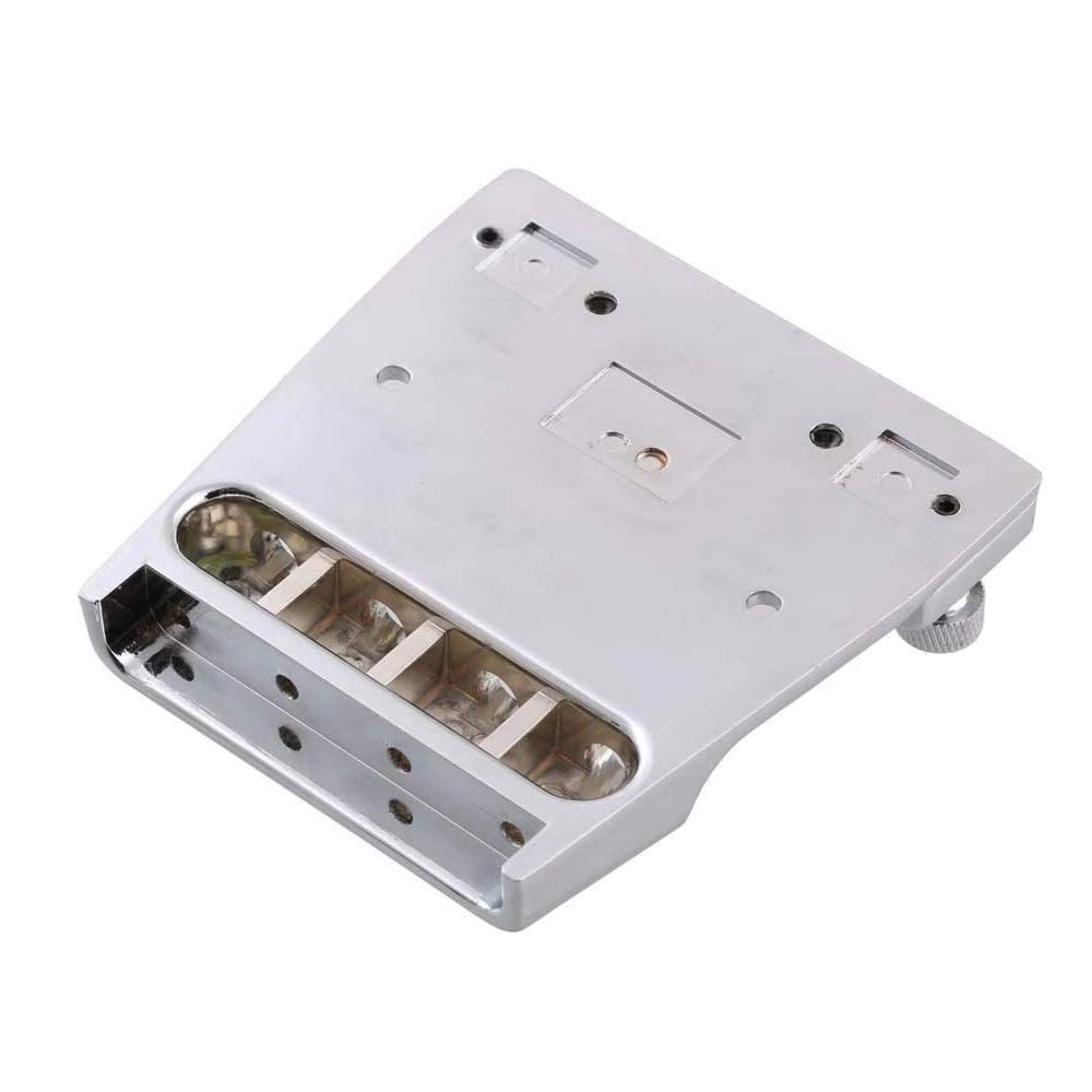 Fixed Metal Bass Guitar Bridge 4 String with Tool Set Hardtail Saddle Bridge for Rickenbacker Guitar parts